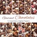 12 Seamless Gourmet Chocolates Backgrounds Digital Paper Patterns for ...