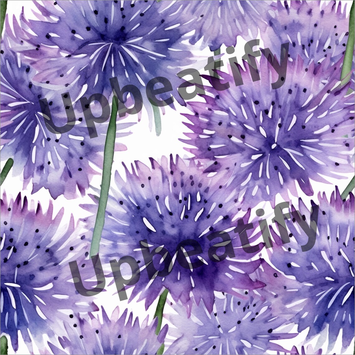 12 Seamless Purple Flower Backgrounds Digital Paper Patterns for ...