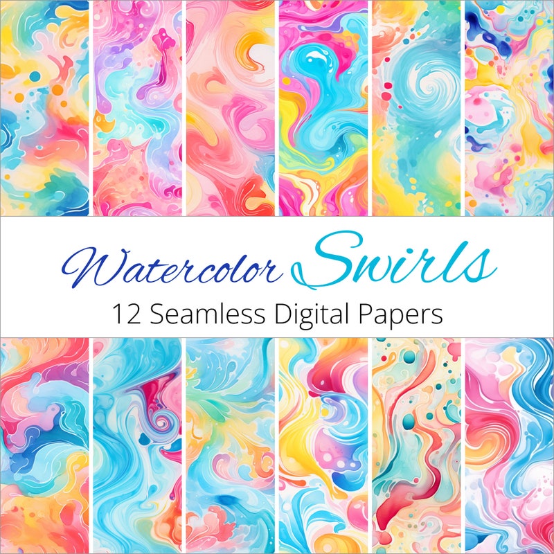 Swirl Paper - Etsy