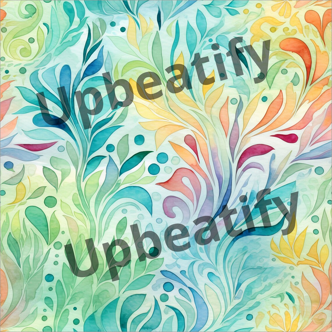 12 Seamless Aqua Whimsy Backgrounds Digital Paper Patterns for Weddings ...