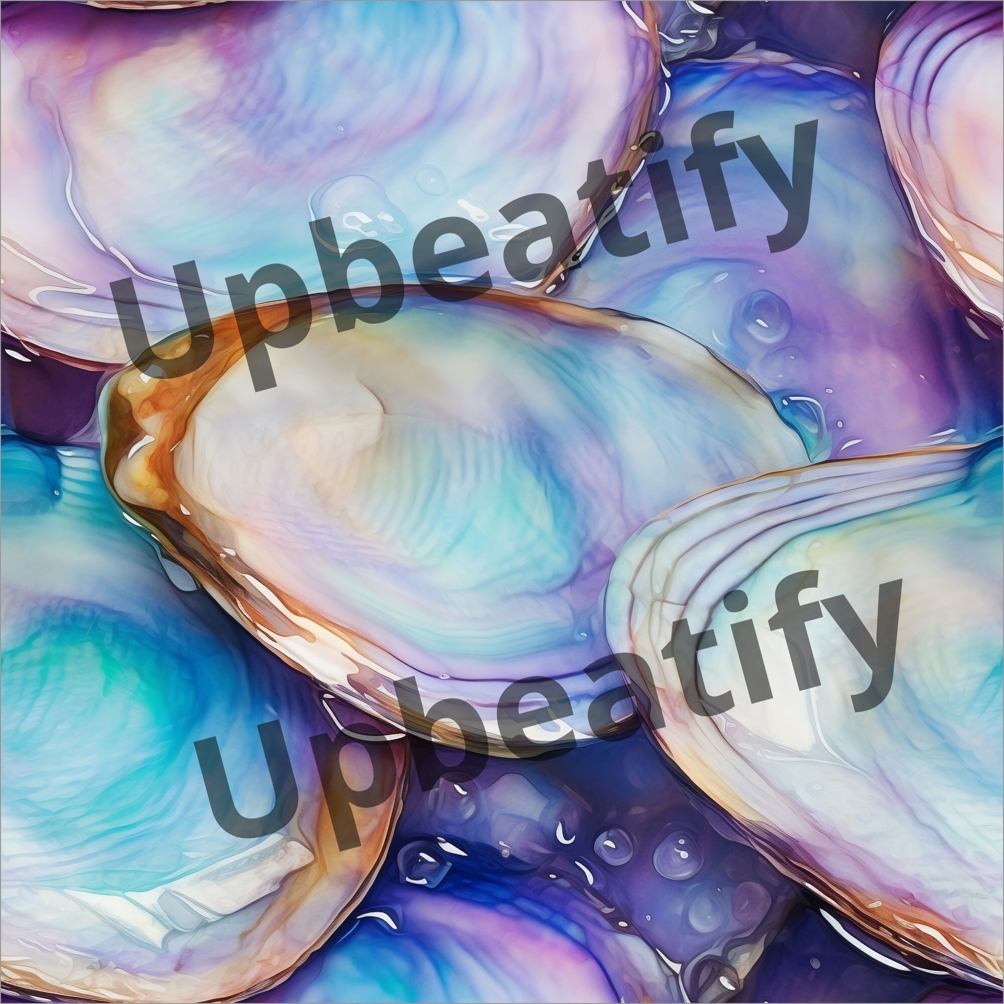 12 Seamless Abalone Shell Backgrounds Digital Paper Patterns for ...