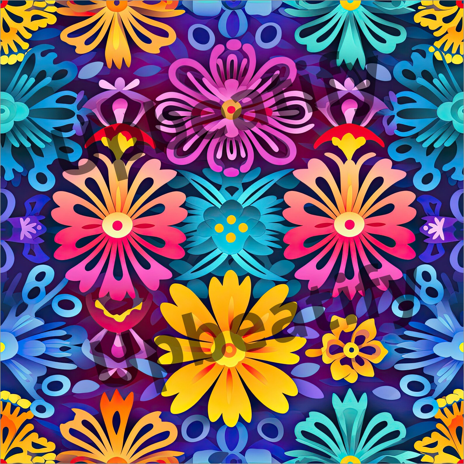 12 Seamless Papel Picado Backgrounds Digital Paper Patterns for ...