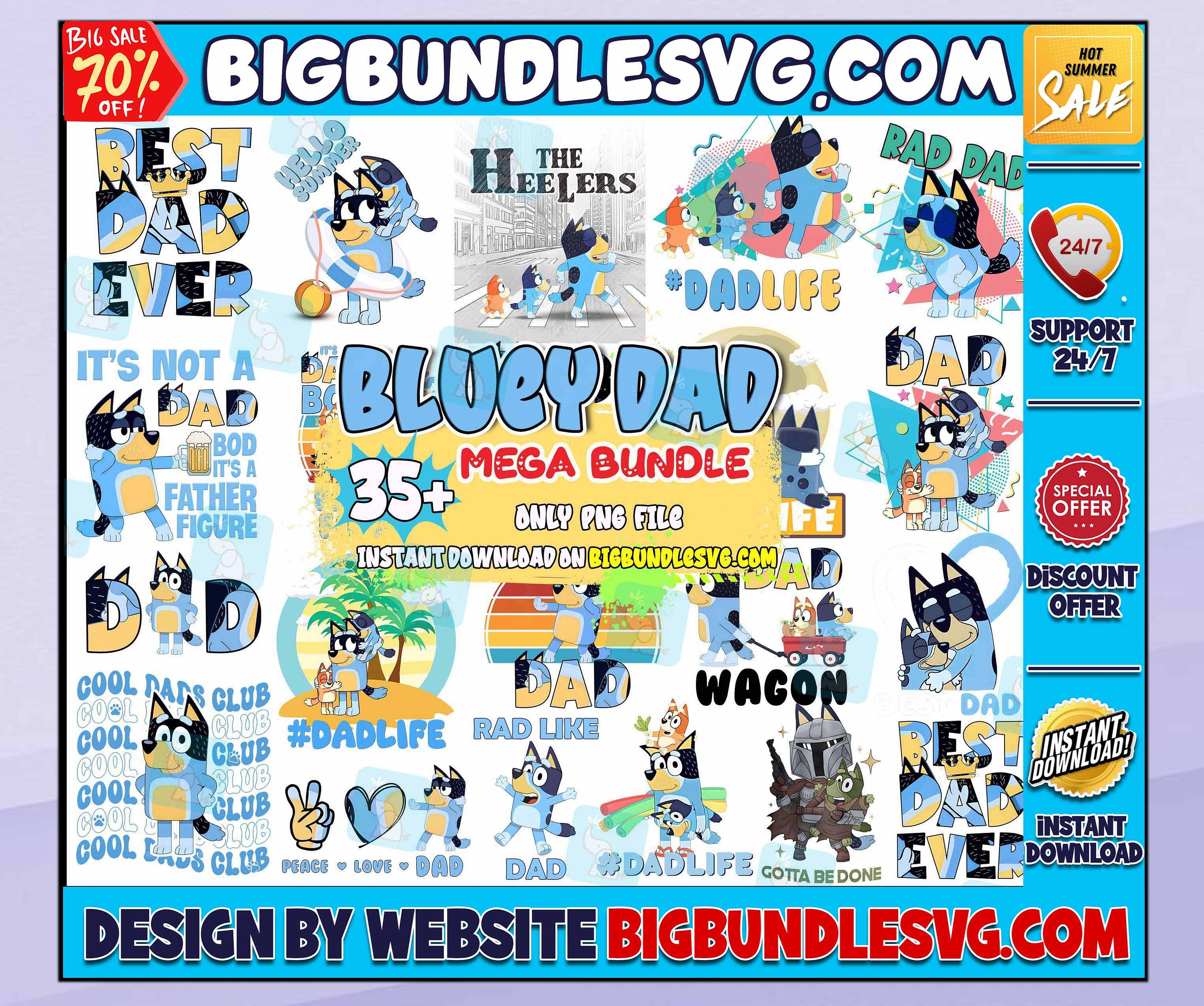 NEW Bluey Dad Png Bluey Father's Day Png Bluey Mumlife - Etsy Canada