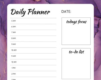 Modern Floral Minimalist Planner Bundle Daily Planner Weekly Planner ...
