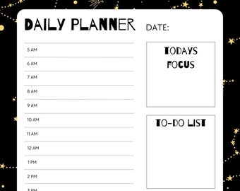 Modern Floral Minimalist Planner Bundle Daily Planner Weekly Planner ...