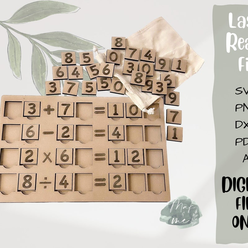 Laser Cut Math - Etsy