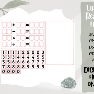 Laser Cut File | Math Equation Board | Digital Download | SVG File ...