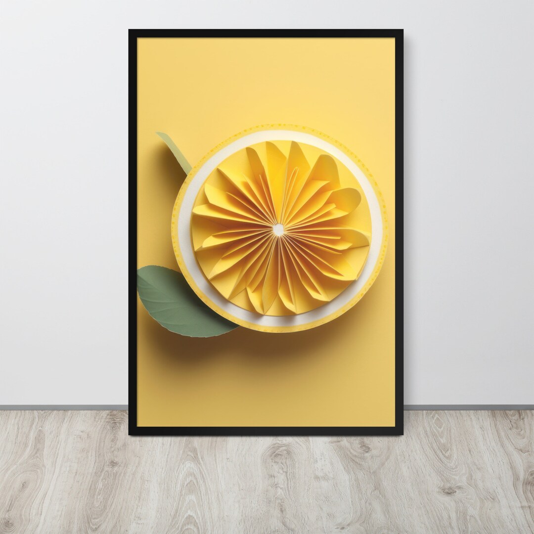 Lemon Wall Art, Lemon Painting, Lemon Art Work, Lemon Art Print. Lemon ...