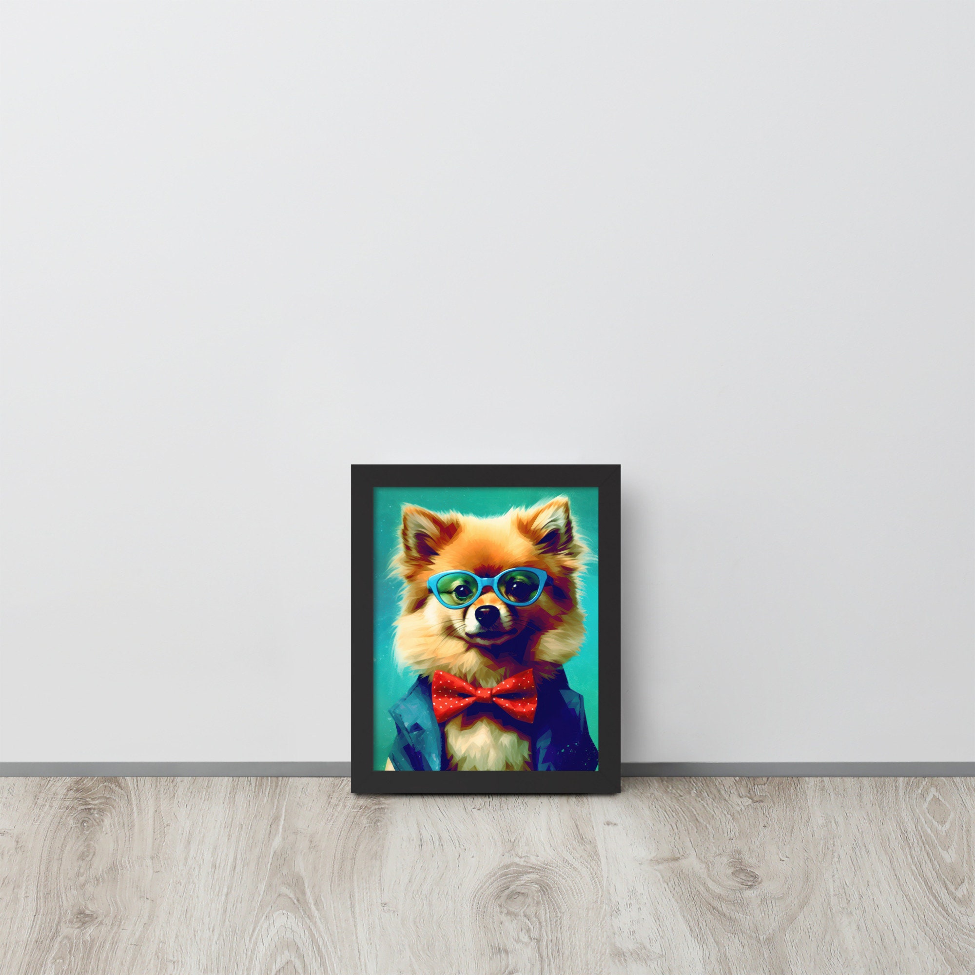 Pomeranian Pop Art, Framed Wall Decor, Framed Artwork, Framed Art, Wall ...