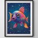 The Rainbow Fish Inspired Art Print Shimmering Scales & Ocean ...