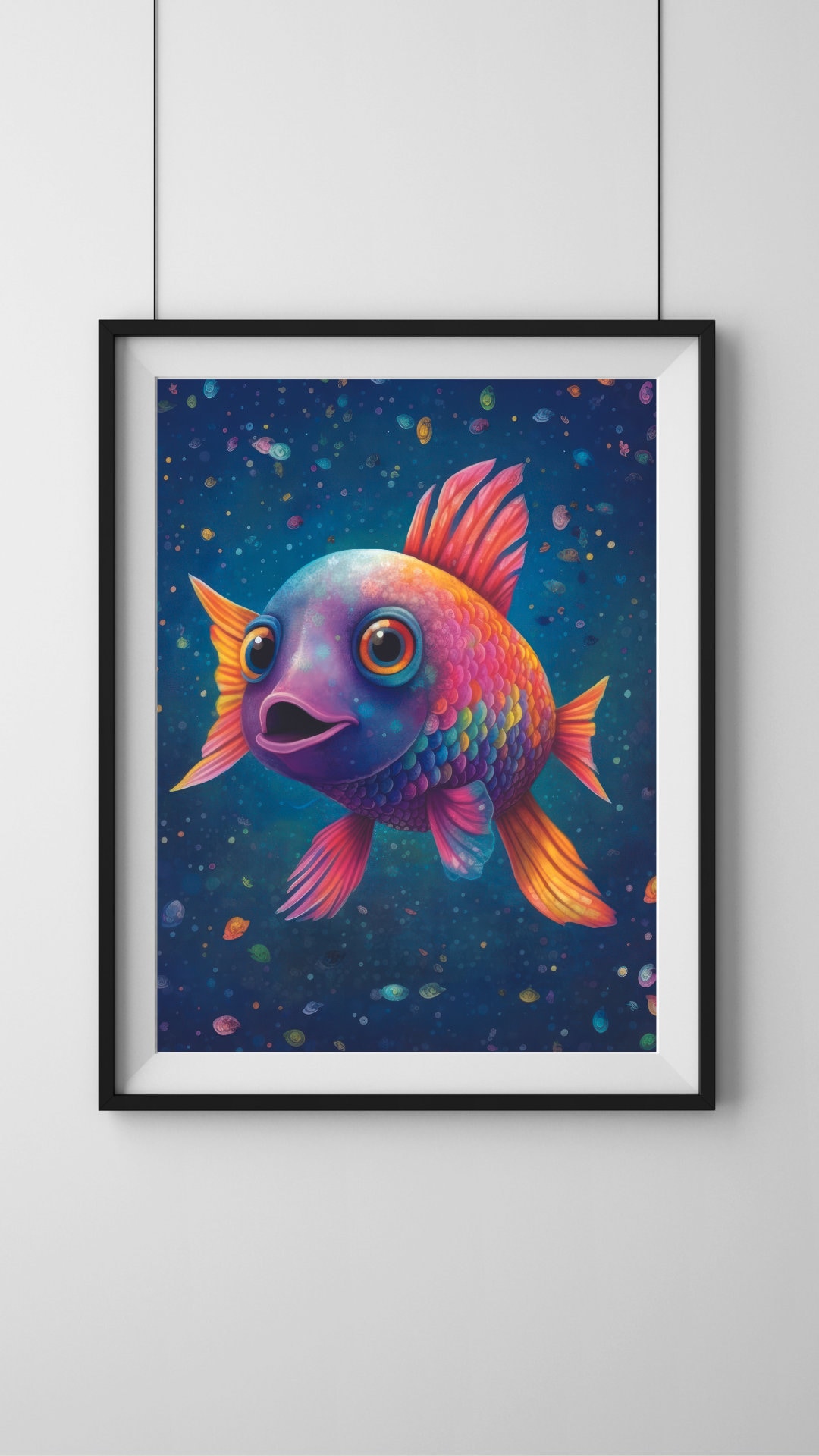 The Rainbow Fish Inspired Art Print Shimmering Scales & Ocean ...