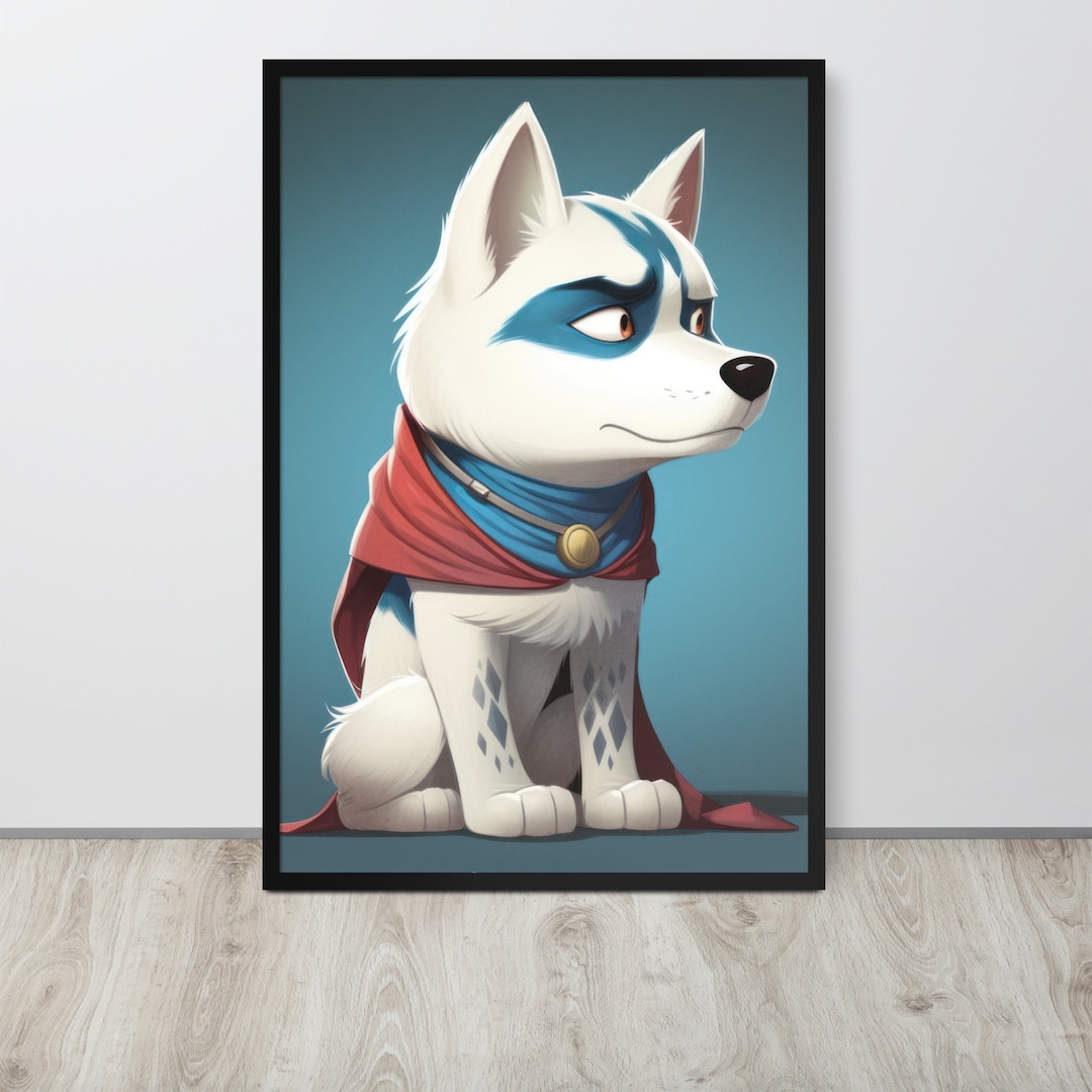 Siberian Husky's Comic, Siberian Husky Art, AI Dog Art, Husky Wall Art ...