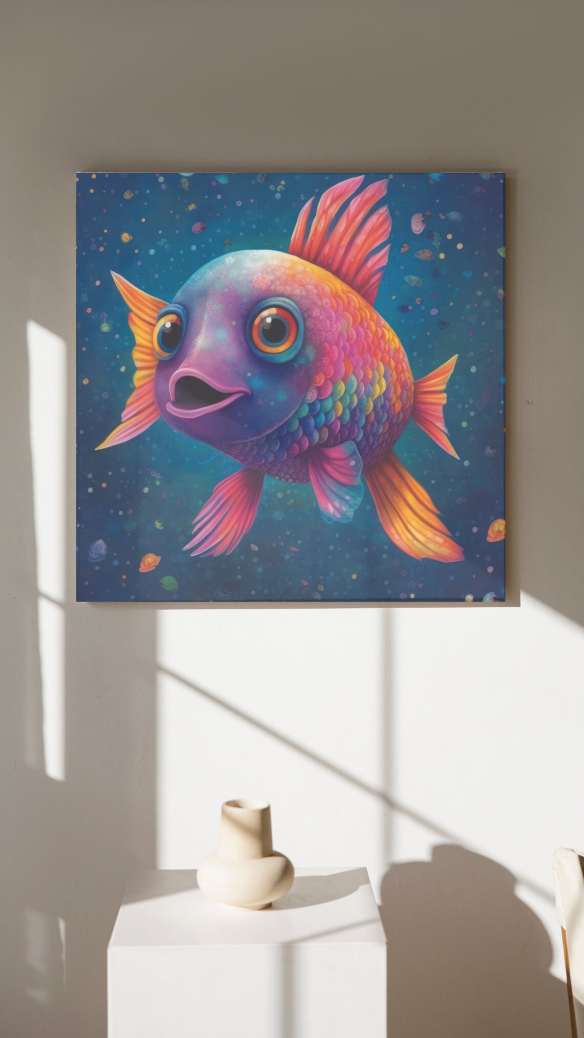 The Rainbow Fish Inspired Art Print Shimmering Scales & Ocean ...