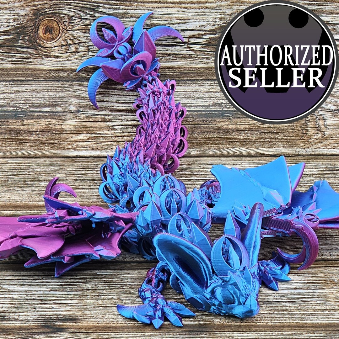 Nightwing Dragon Flexi Articulated Toy Cinderwing 3D With Free Stand - Etsy
