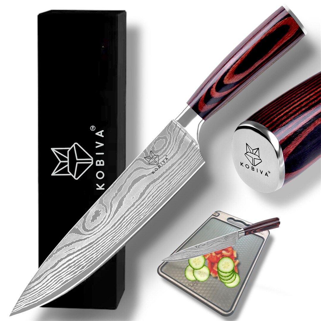 Premium 8-inch Chef’s Knife | High Carbon Japanese Cooking Knife, Ideal ...