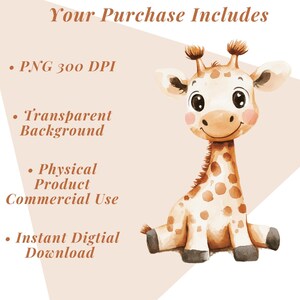 Cute Animal Watercolor Clip Art Bundle Baby Animals PNG Transparent ...