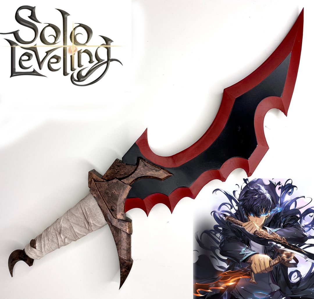 Solo Leveling Knight Slayer Prop Dagger, Anime, Manhwa, Cosplay, 3d ...