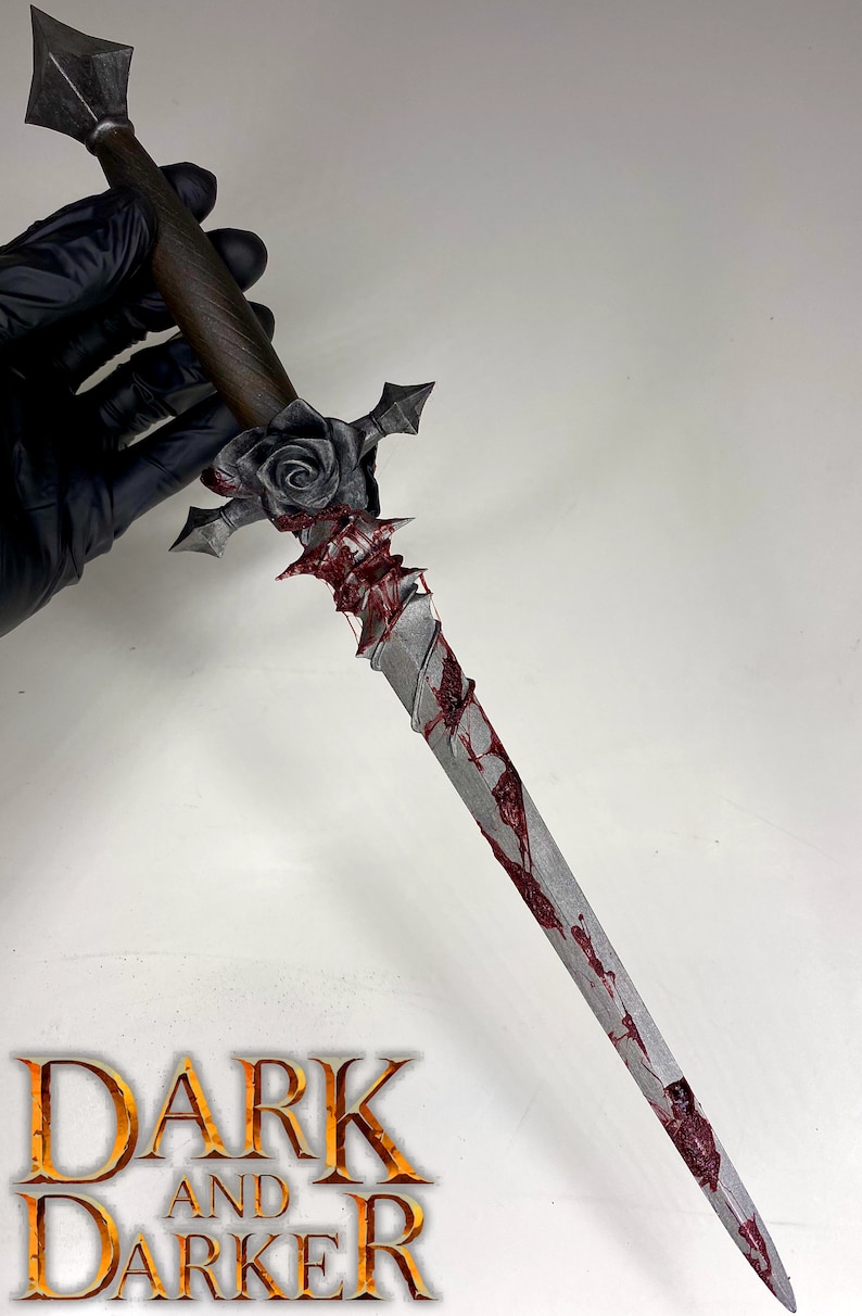 Dark and Darker Deathbloom Prop Dagger, Anime, Cosplay, 3d Print ...