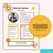 Retro Meet the Teacher, Teacher Template, Back to School Flyer, Teacher ...