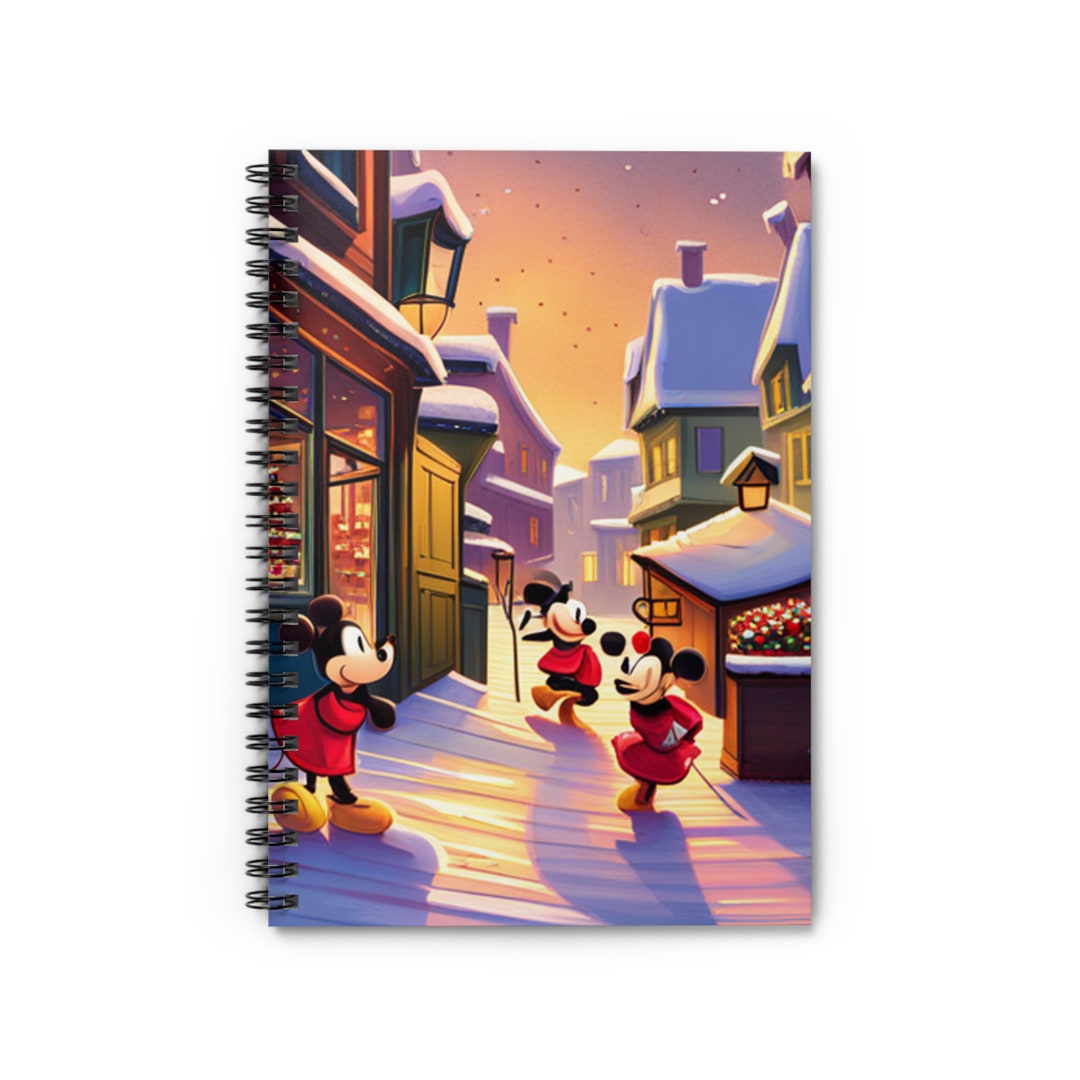 Disney Mickey Mouse Spiral Notebook Ruled Line - Etsy