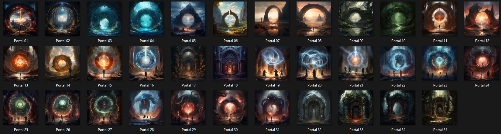 Portals Images, Set of 31 High-quality Base in D&D | 1024x1024 PNG ...