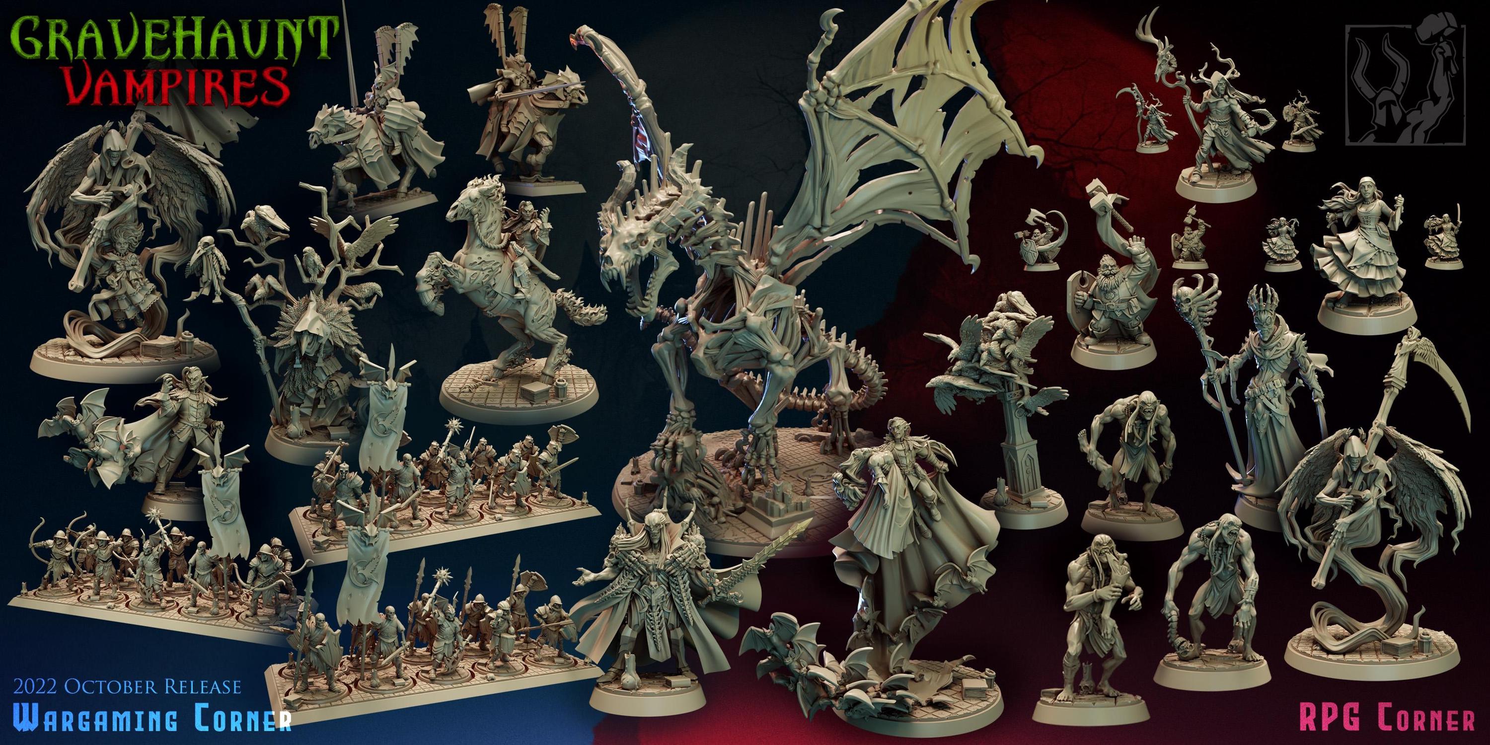 Gravehaunt Vampires STL Bundle | Haunted Castle, Crypts, Graveyard ...