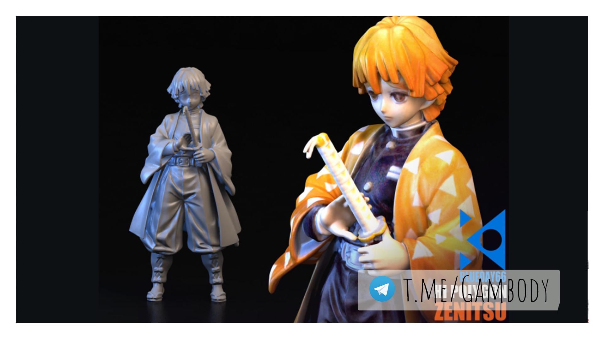 Anime-inspired STL Bundle | 3D Print Files | Demon Slayer Style Figures ...