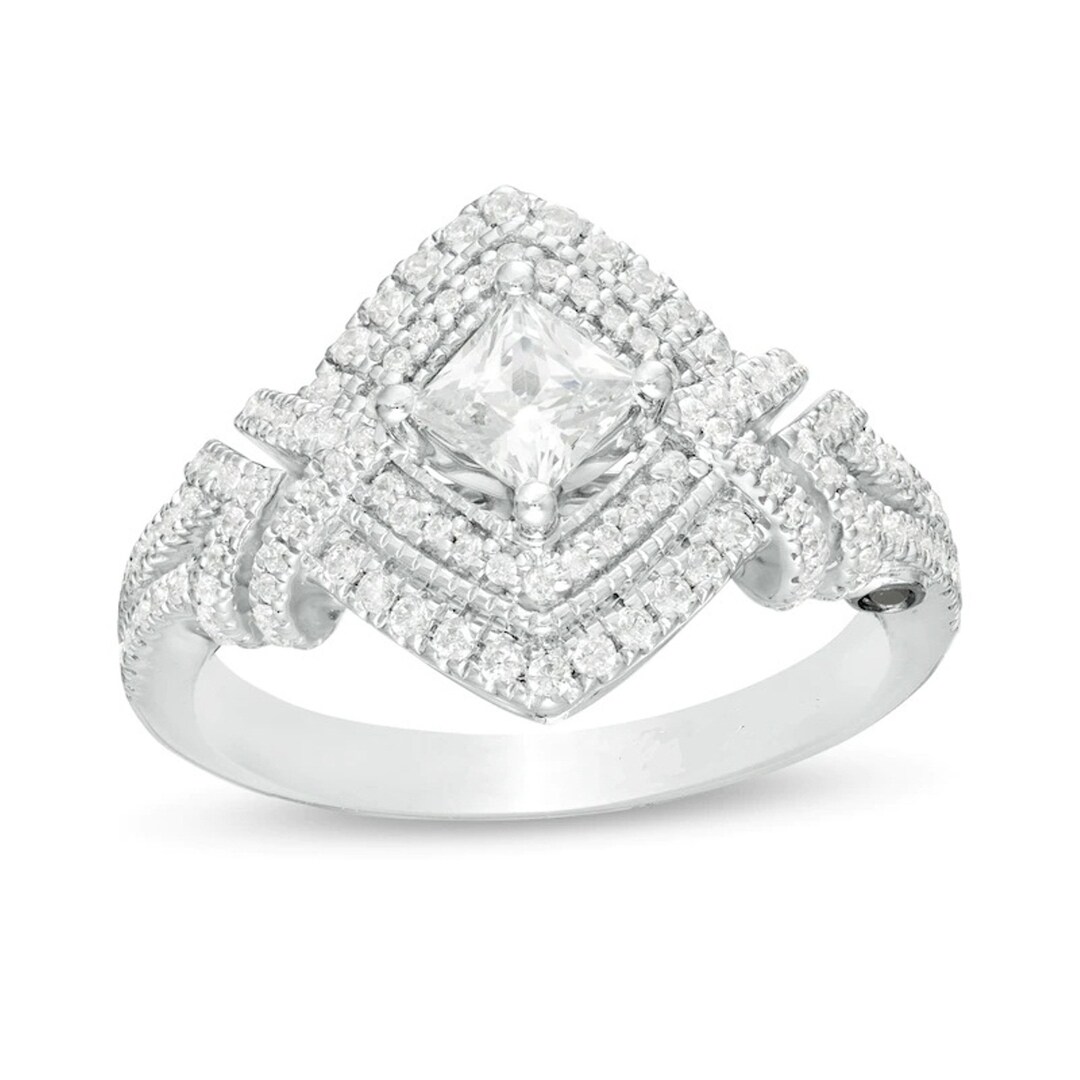 Marilyn Monroe Collection Stunning 1 CT Princess-cut Diamond Frame ...