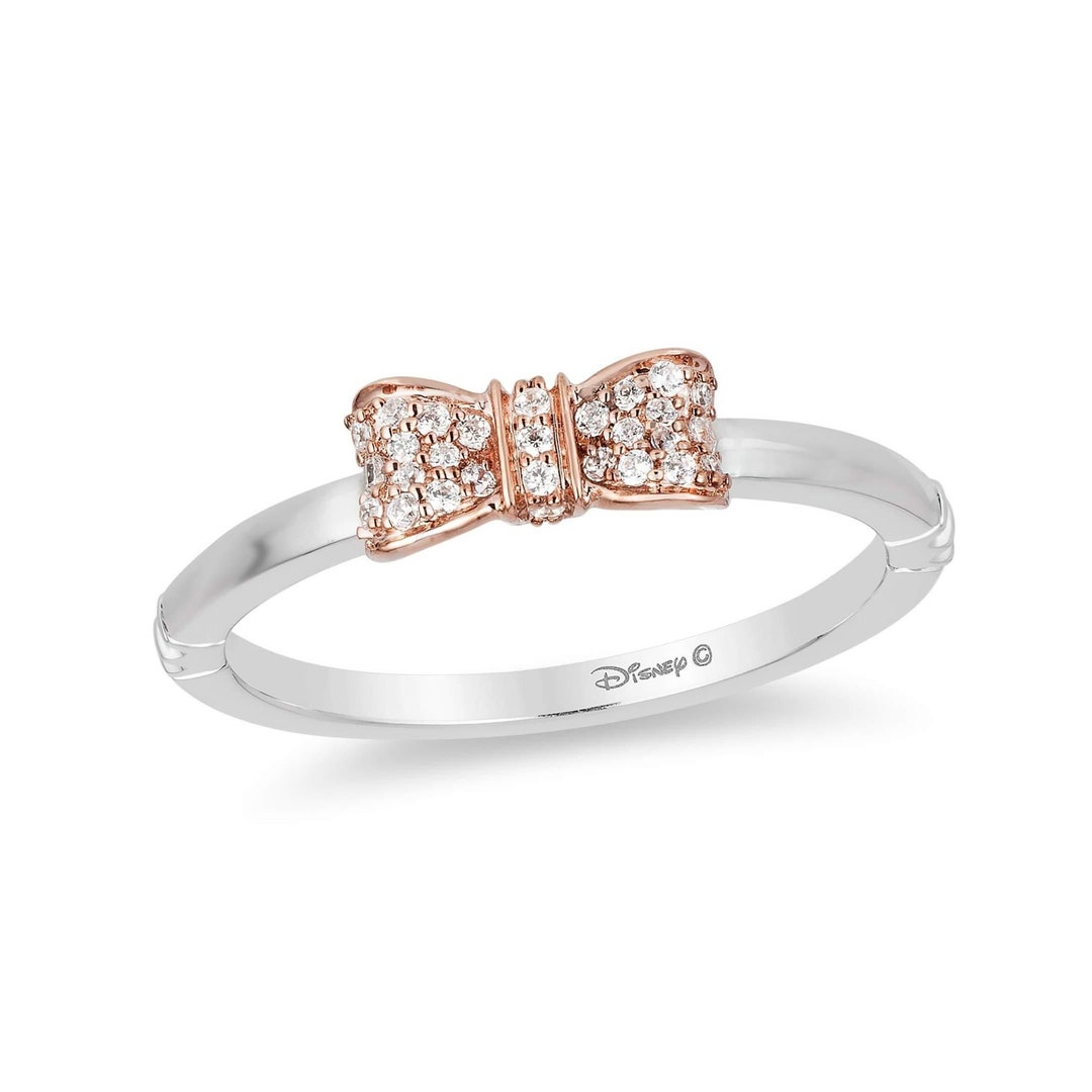 Enchanted Disney Vault Snow White Diamond Bow Engagement Rings for ...