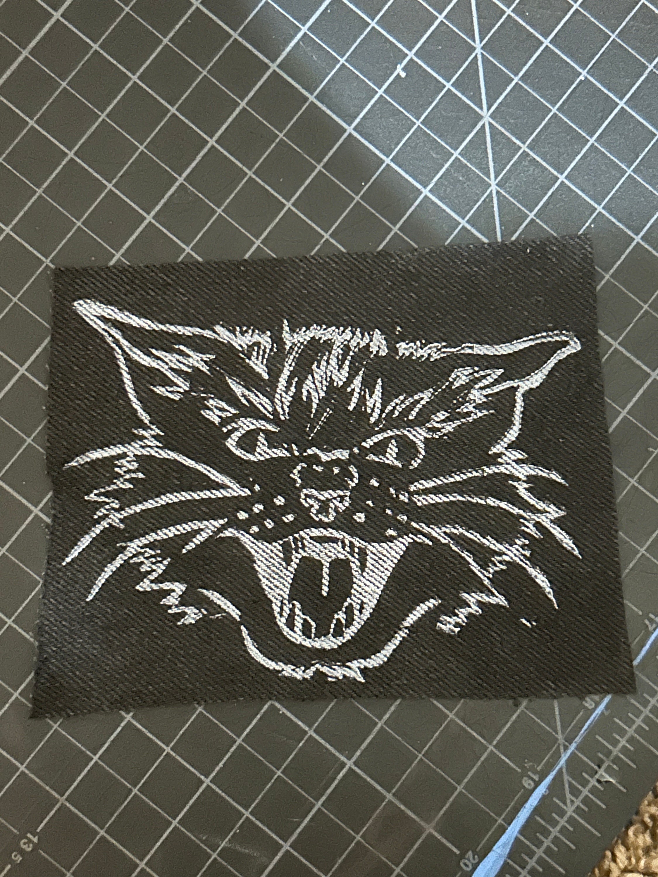 Hissing Cat Punk Patch - Etsy