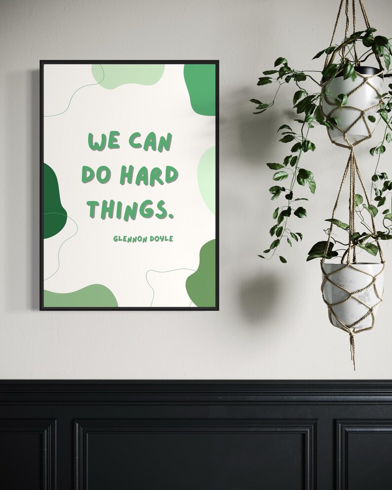 Classroom Poster Inspirational Quote Glennon Doyle Quote Classroom ...