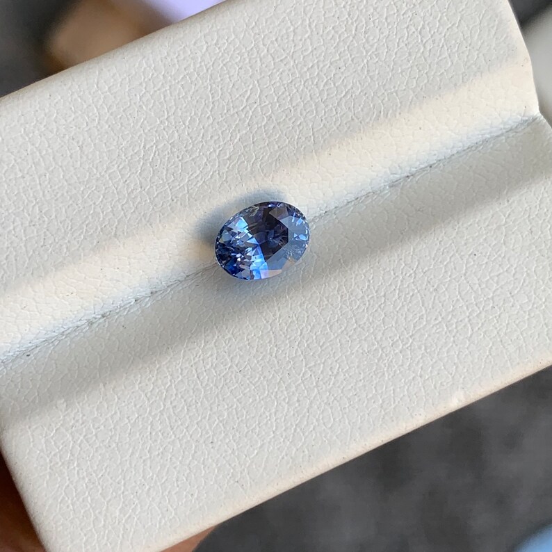 1.40ct Natural Sri Lankan Blue Sapphire, Cornflower Blue Sapphire ...