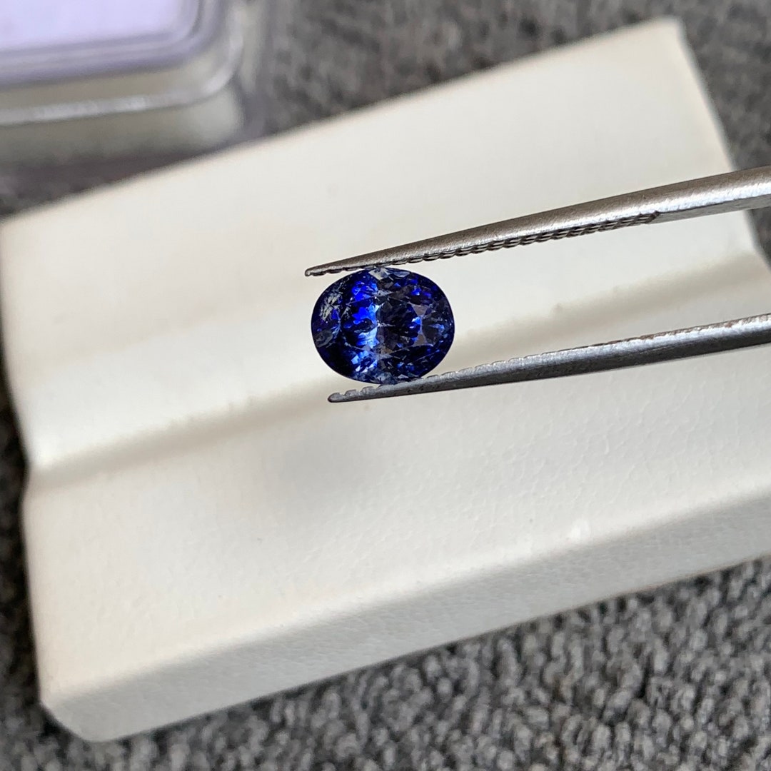1.63ct Natural Kashmir Blue Sapphire, Rare Kashmir Sapphire, Royal Blue ...