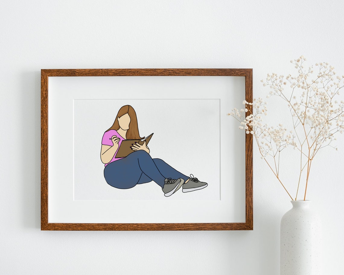 Faceless Portrait, Faceless Drawings, Custom Faceless Portrait ...