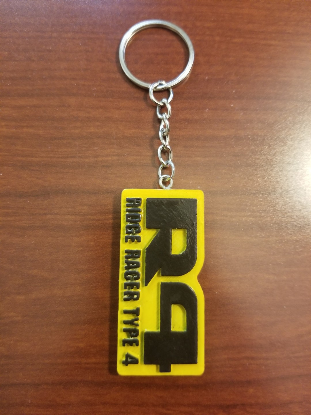 3D Printed Ridge Racer Type 4 Logo Keychain (yellow/black) - Etsy