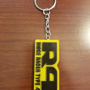 3D Printed Ridge Racer Type 4 Logo Keychain (yellow/black) - Etsy