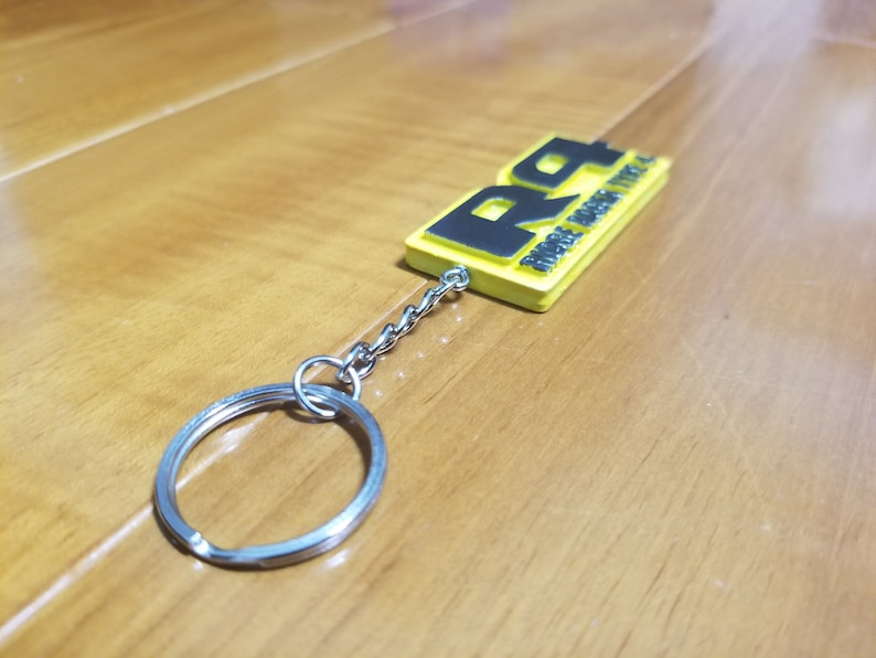 3D Printed Ridge Racer Type 4 Logo Keychain (yellow/black) - Etsy