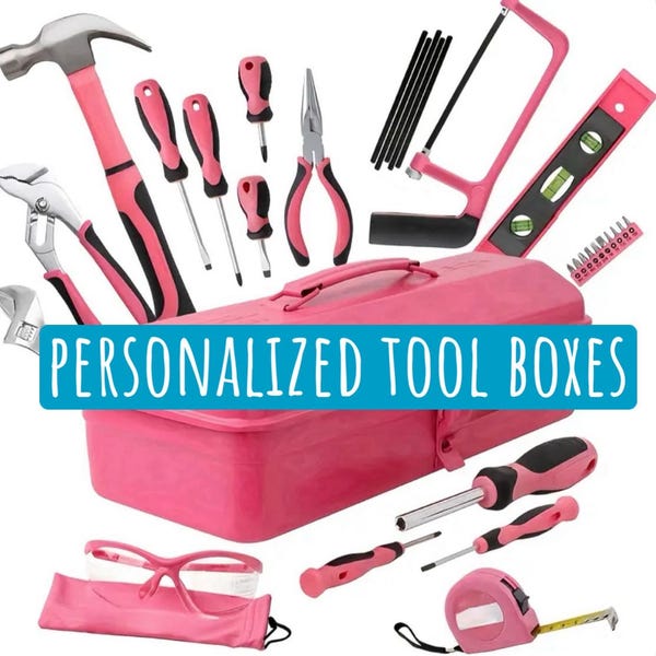 Pink Toolbox - Etsy