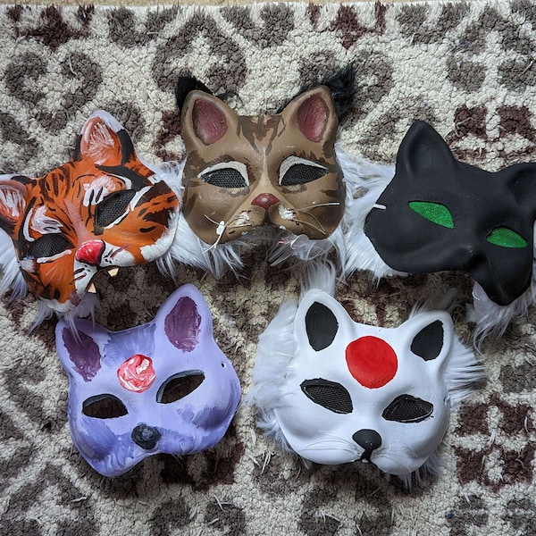 Opal Therian Cat Mask - Etsy