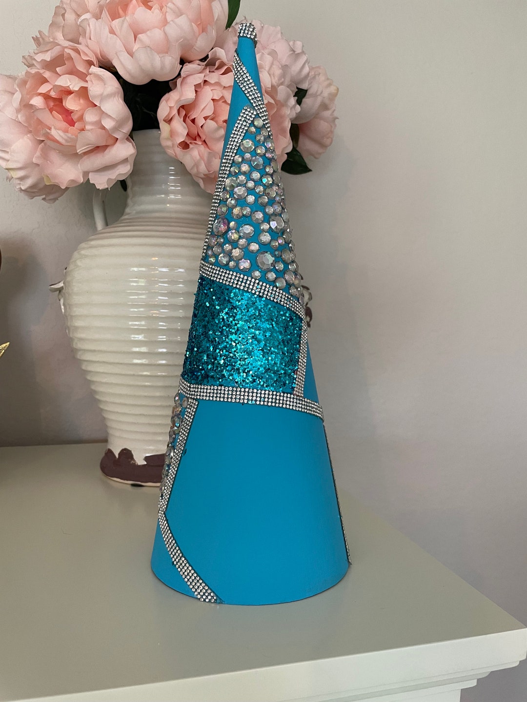 Cyan Shine - Glitter Tree - Embellished With Rhinestones - Coastal ...