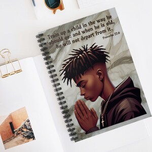 Boy's Inspirational Spiral Notebook - Etsy