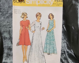 Uncut 1990s Simplicity Vintage Sewing Pattern 9614, Size 6-8-10 Misses ...