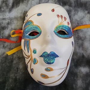 Peacock Mari Gras Mask - Etsy