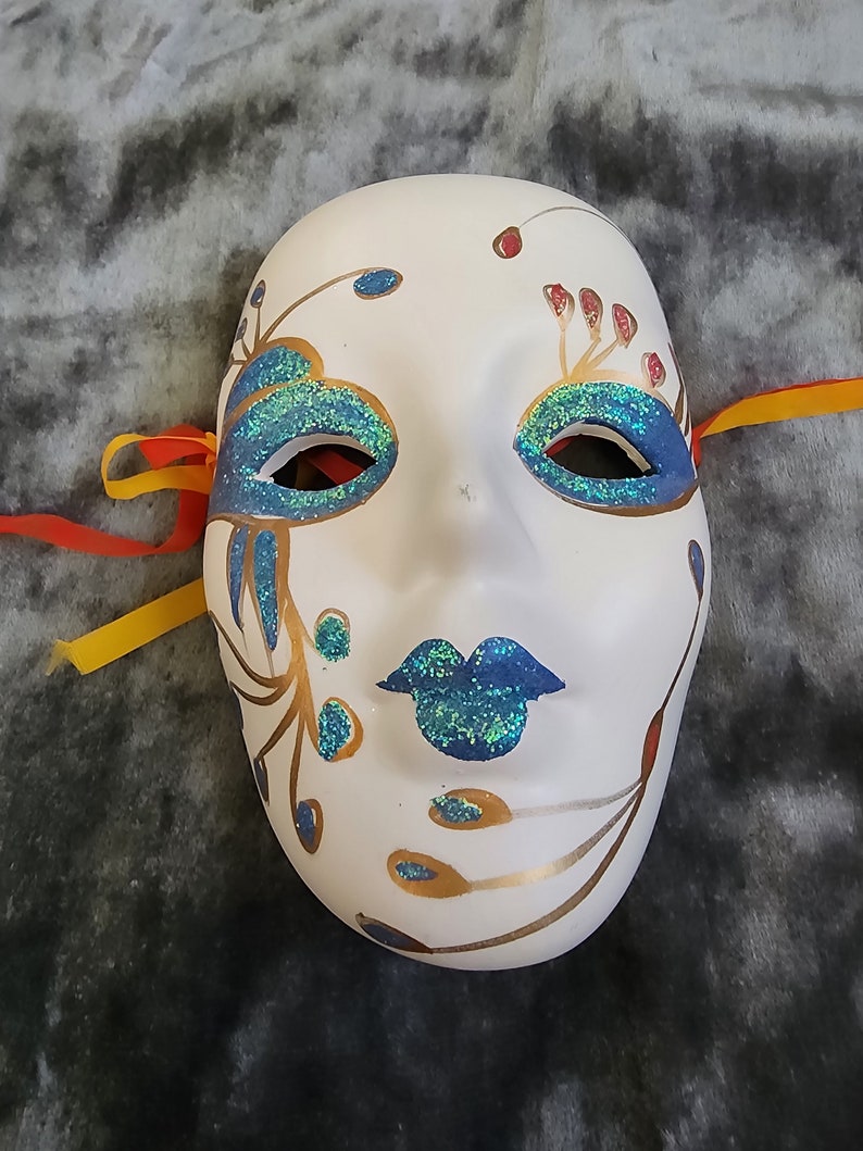 Peacock Mari Gras Mask - Etsy