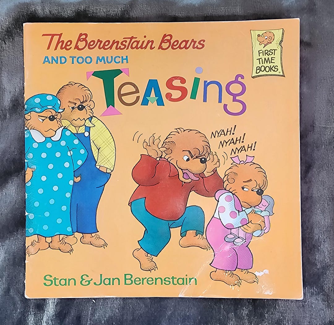 The Berenstain Bears and Too Much Teasing - Etsy