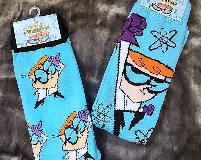 Retro Inspired 90's Dexter's Lab Sock Set - Etsy