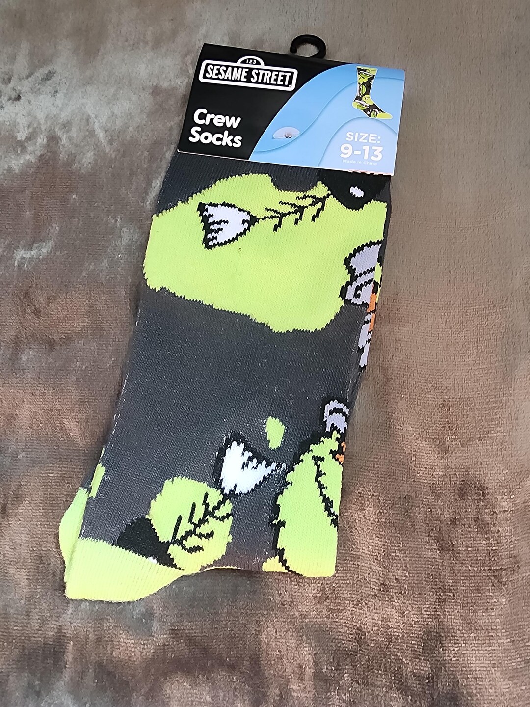 Oscar the Grouch Socks - Etsy
