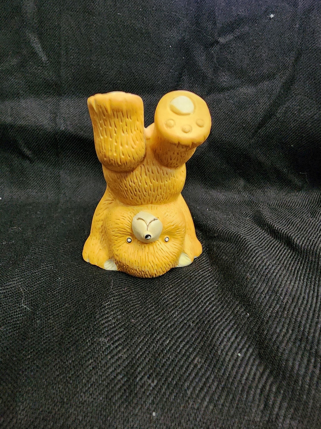 Retro Handstand Bear Figurine - Etsy