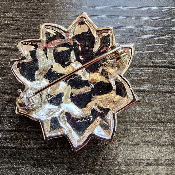 Enamel Monet Flower Brooch - Gem
