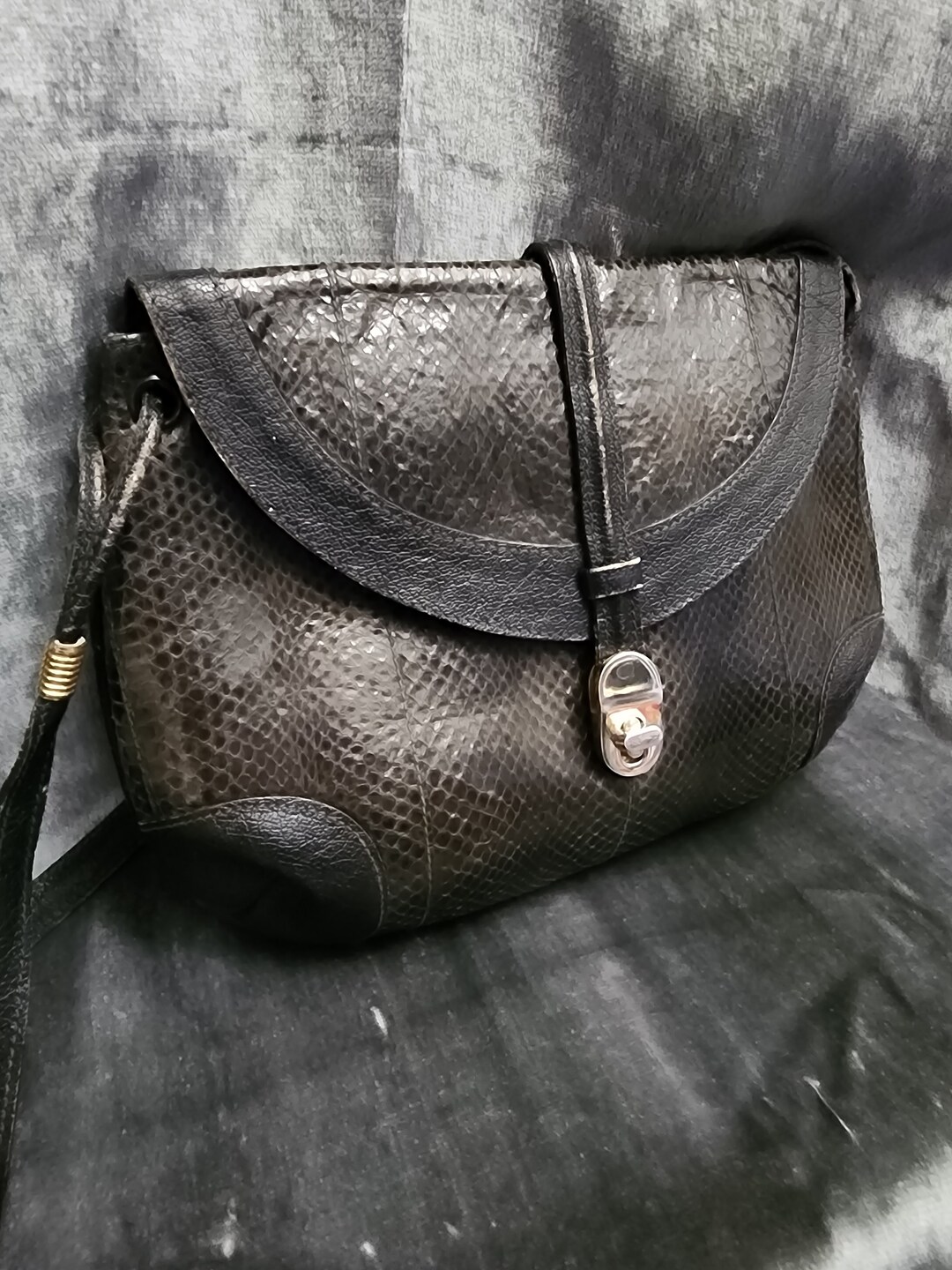 Black Snakeskin Purse - Etsy